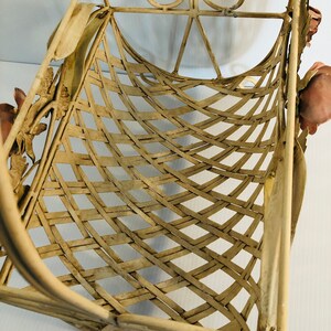 Vintage Floral Toleware Magazine Rack, Shabby Chic White Metal With ...