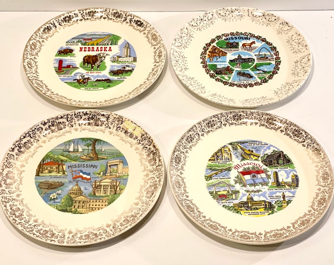 Vintage Souvenir, Collectible State Plates, S-W D.C., Reno, Nevada ...