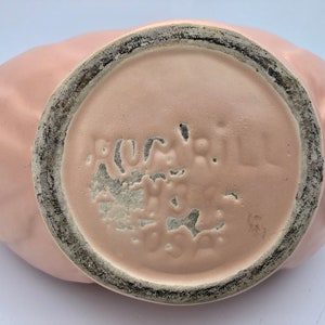 Vintage, Rumrill Pottery, Pastel Pink, Matte Glaze, Pottery Basket ...
