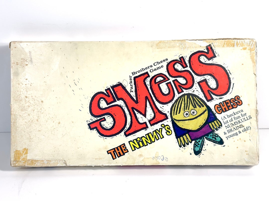 Vintage 1970s Parker Brothers Chess Game Set, Smess "the Ninny's Chess ...