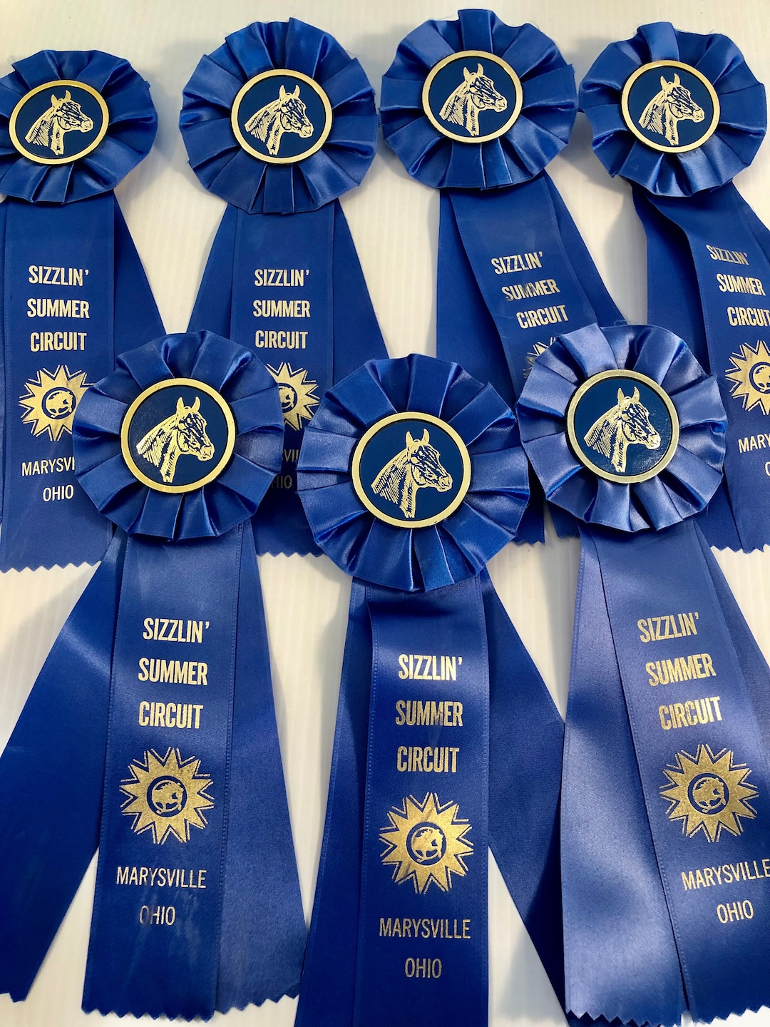 Vintage Rosette Horse Ribbons, Sold Separately, Equestrian Show Ribbon ...