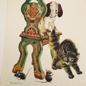 Vintage Lithographs From Mother Goose by Feodor Rojankovsky First ...