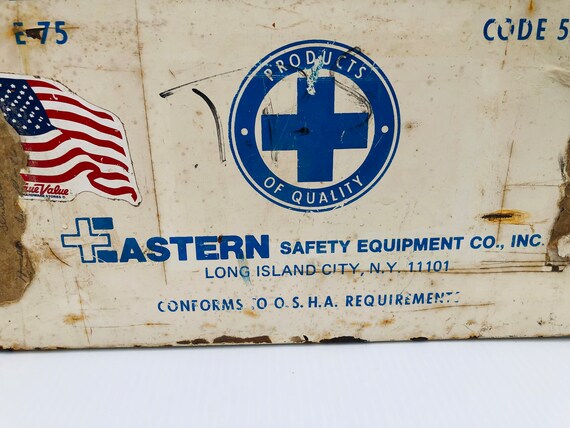 Vintage Metal First Aid Kit, Eastern Safety Equipment… - Gem