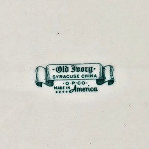 Vintage Pink & Green Floral China Platters, Set of 2 Old Ivory Corabel ...