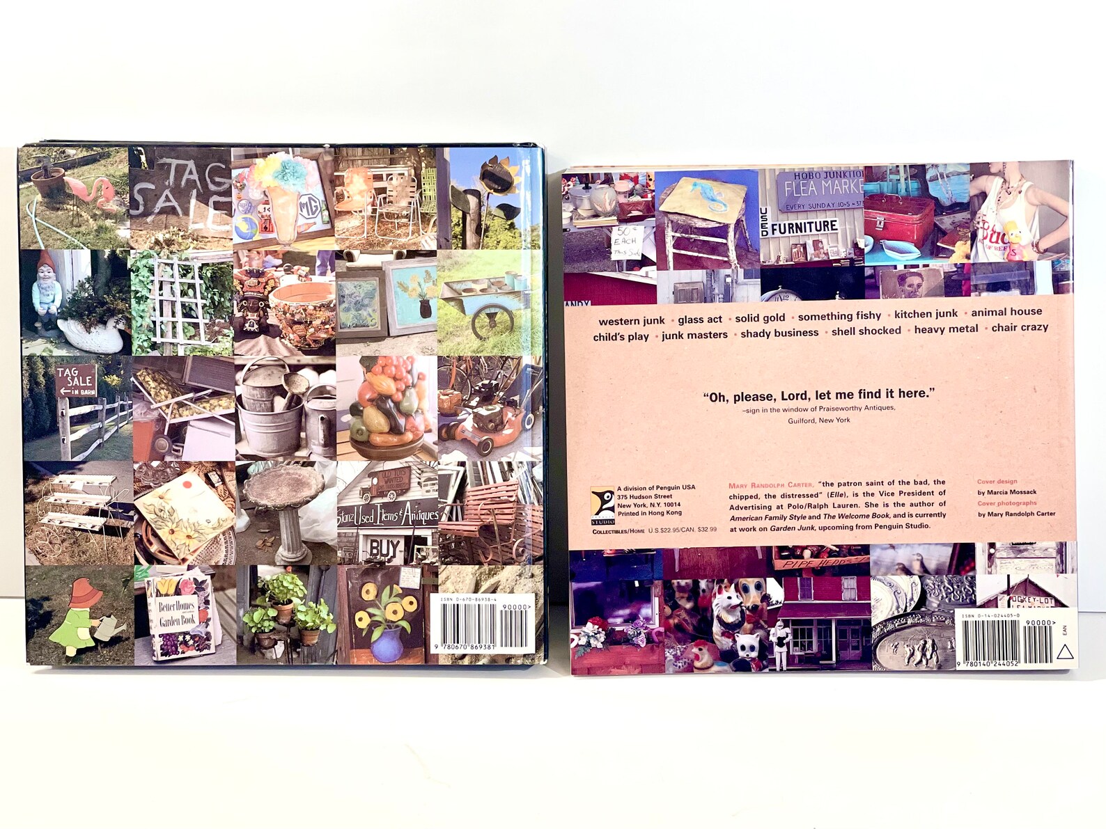 Vintage 1990s Junk Books by Mary Randolph Carter, Set of 2: Garden Junk ...