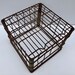 Vintage Metal Bordens Milk Crate, Heavy Rusty Steel Milk Crate ...