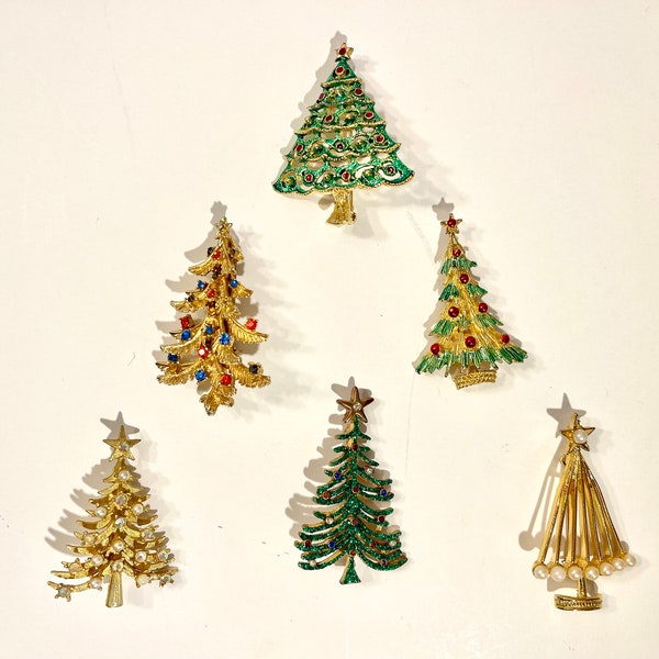 Christmas Tree Brooch - Etsy