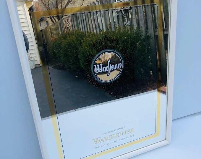 Vintage, German Warsteiner Advertising Pub/bar Mirror Sign With 3D Logo ...