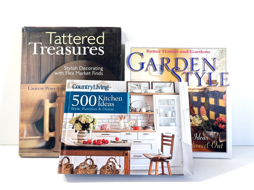 Set of 3 Decorating, Interior Design, Hardcover Books - Country Living ...