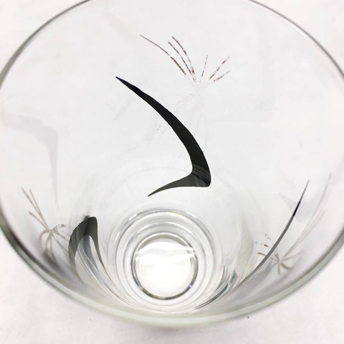 VINTAGE | Black & Gold Boomerang Libbey Highball Glass Set of 4 - Etsy