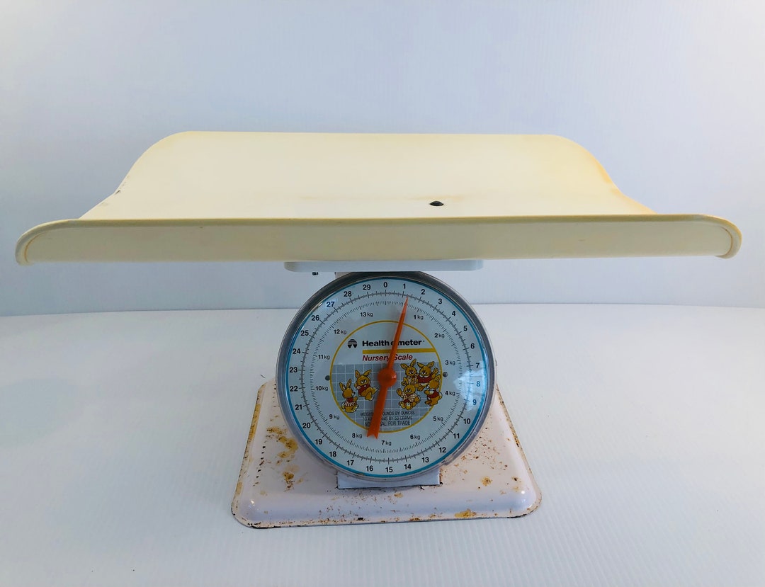 Vintage Health O Meter Nursery Scale, Rare White Metal Scale With Bunny ...