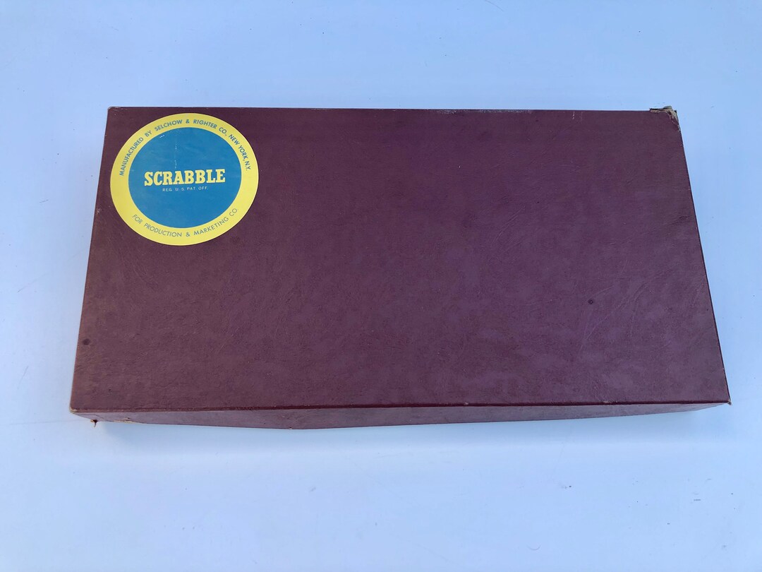 Vintage Scrabble Game, 1953 Edition, Complete Set, Selchow & Righter Co ...