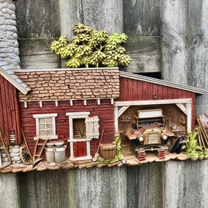 Vintage Barn, Farmhouse Wall Art, Marked Burwood Products Company 587 ...