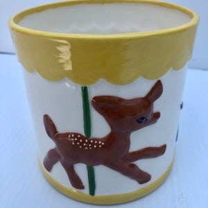 Vintage Circus Planters Ceramic Rubens Originals Carousel - Etsy