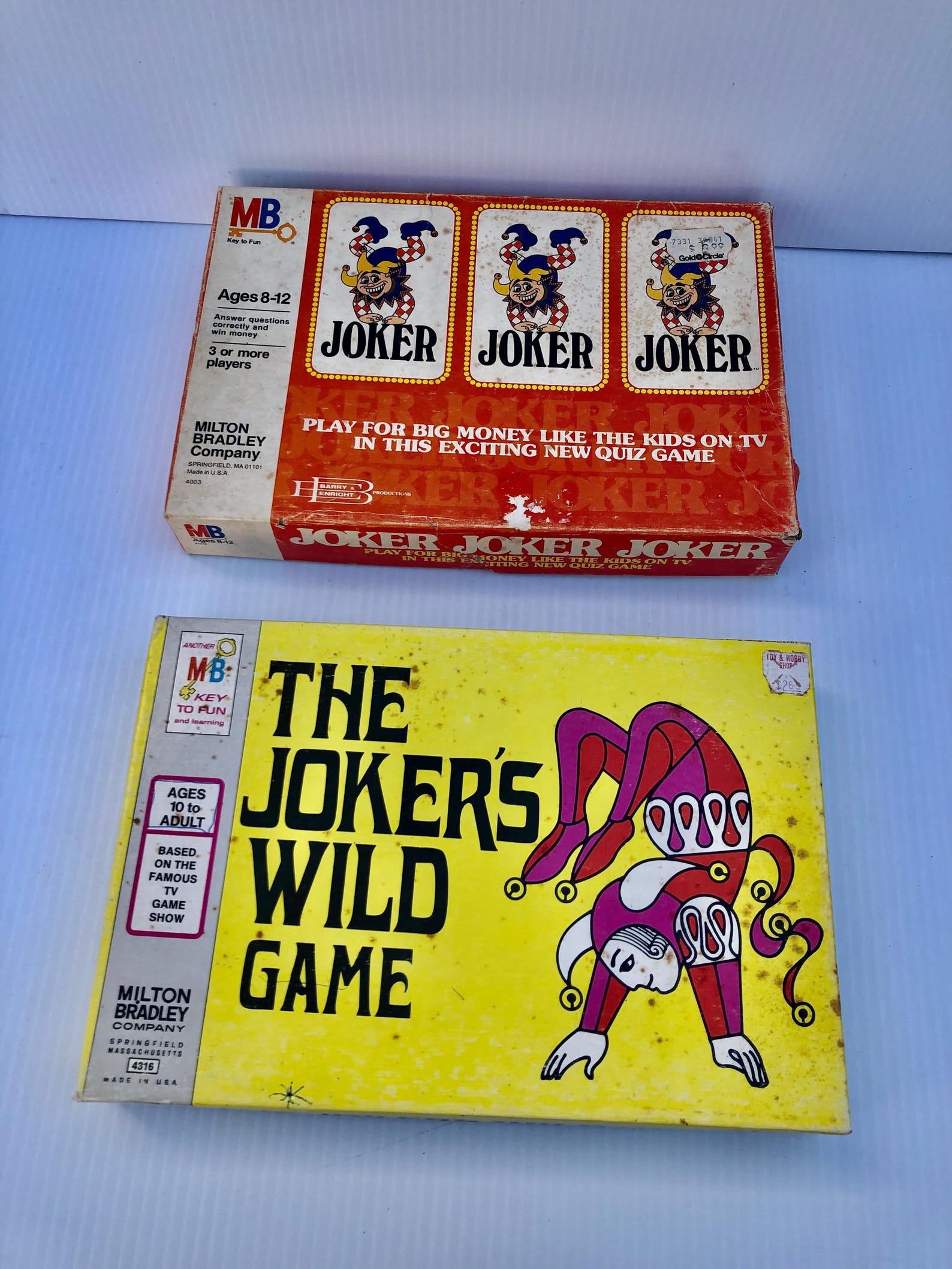 Vintage Milton Bradley Company Game Set, 1970s Game Joker, Joker, Joker ...