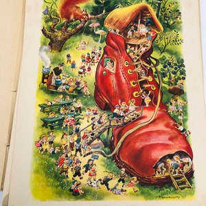 Vintage Lithographs From Mother Goose by Feodor Rojankovsky First ...