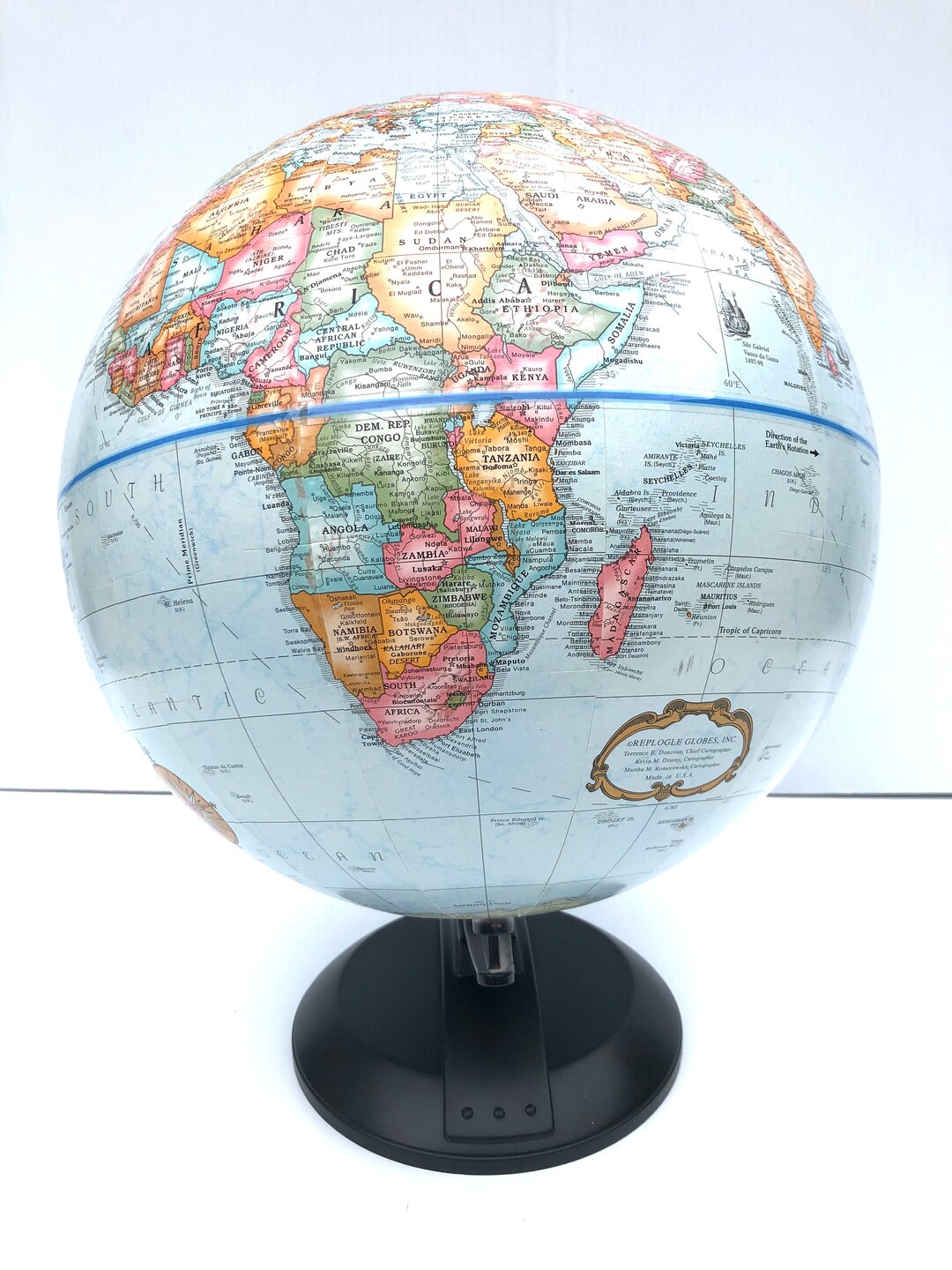 Vintage Replogle 12 Inch Diameter Globe World Classic Series, Raised ... Vintage Replogle 12 Inch Diameter Globe World Classic Series, Raised ...