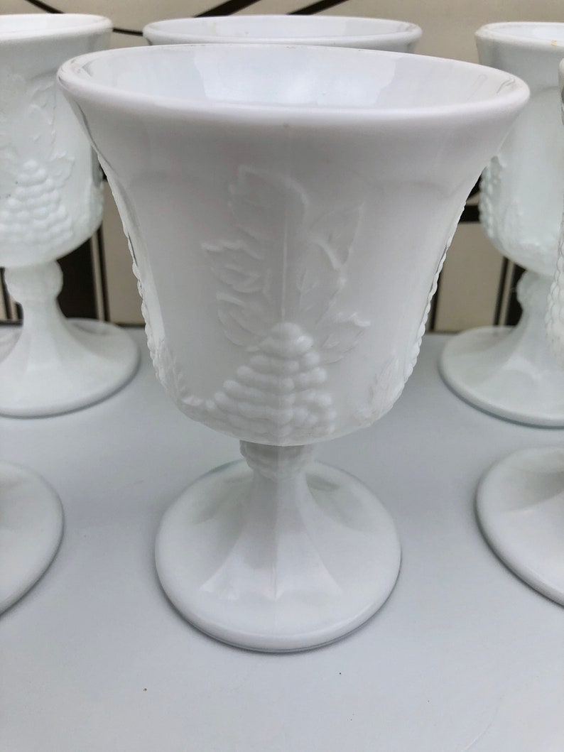 Vintage Indiana Colony Harvest Milk Glass 25 Piece Set - Etsy