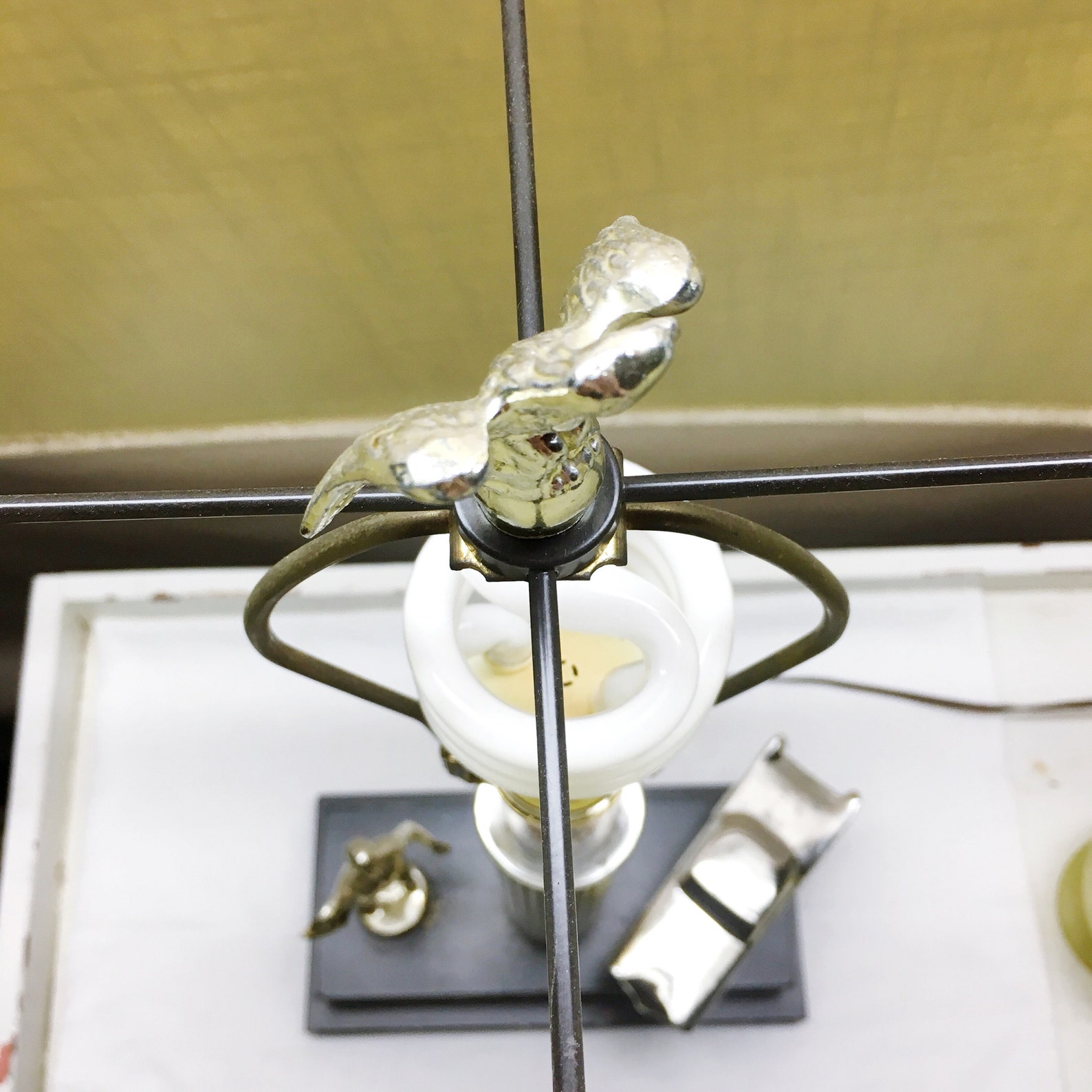 VINTAGE Up-cycled Race Car Trophy Brass Lamp With | Etsy