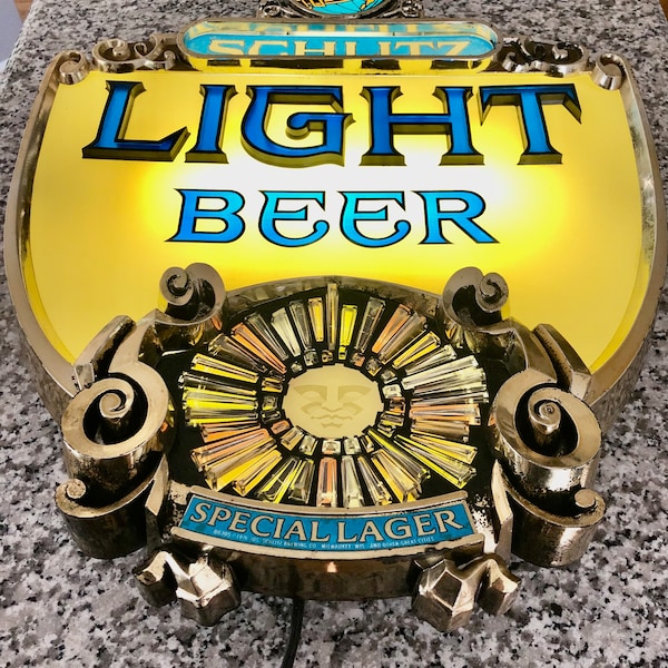 Schlitz Lighted Beer Sign - Etsy