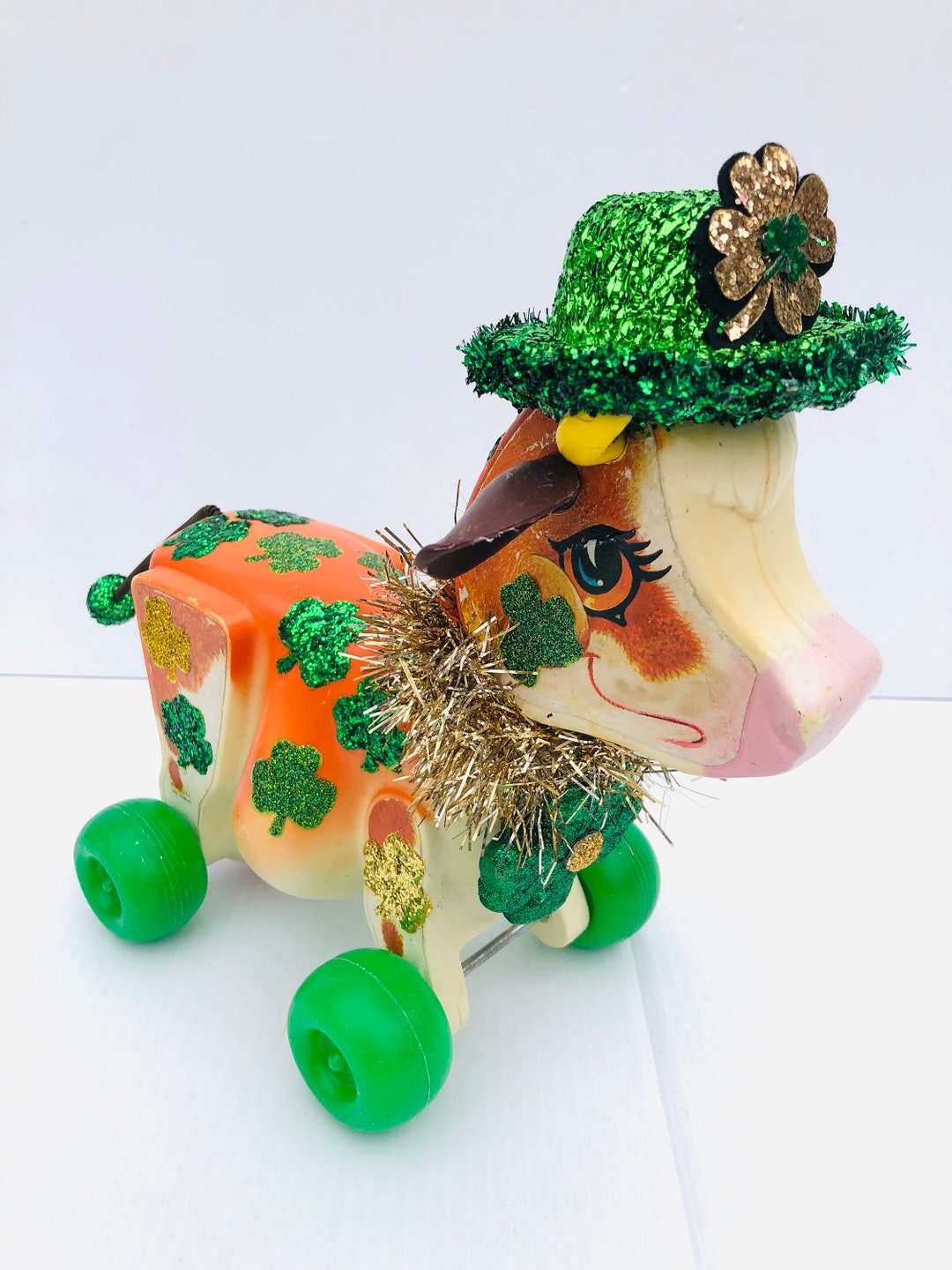 Vintage Fisher Price Toy, Molly Moo Cow, the One & Only Irish ...