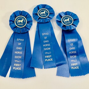 Vintage Rosette Horse Ribbons, Sold Separately, Equestrian Show Ribbon ...