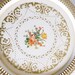 Vintage Metal Rose Trays With Open Filigree Rims, Round Social Supper ...