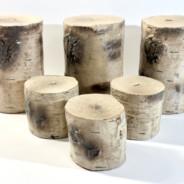 Birch Bark Candles - Etsy
