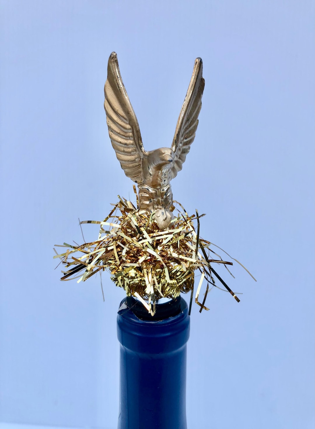 Vintage American Eagle Wine/liquor Topper, Gold Metal Eagle Trophy ...