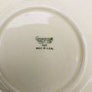 Vintage Crooksville China Company Floral Bread Plates, Pattern 339 USA ...