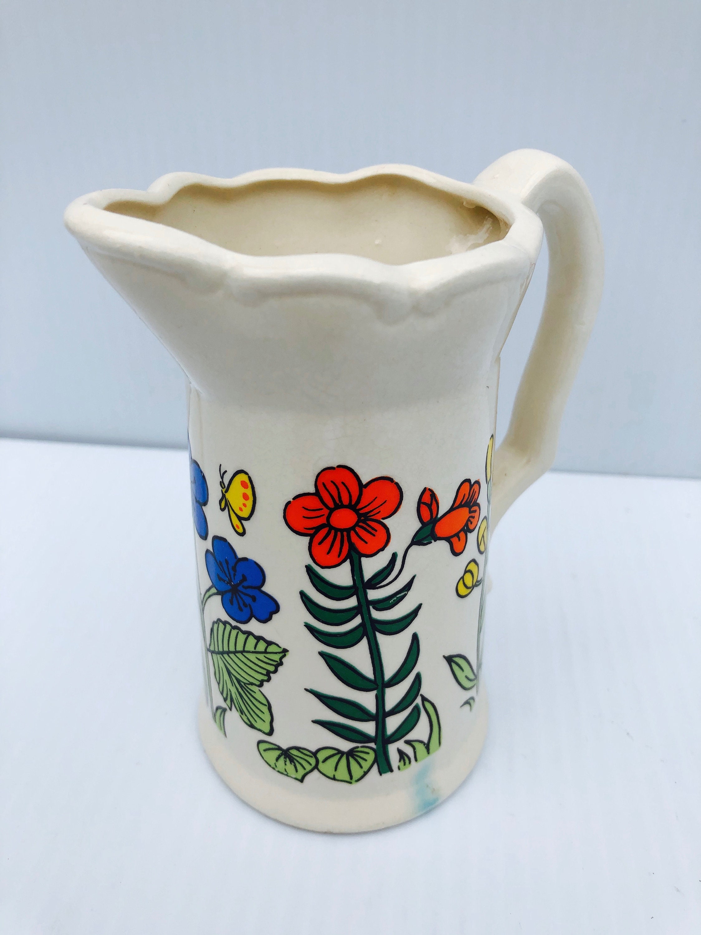 Vintage Pottery Pitchers Set of 3 Small Pitchers/Creamers | Etsy