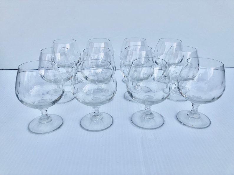 Vintage Crystal Brandy Cognac Snifters Gorgeous Rare Set - Etsy