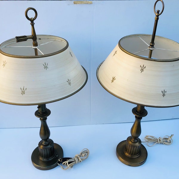 Antique Matching Lamps - Etsy
