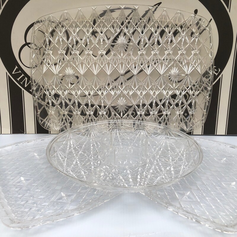 Crystal Serving Tray - Etsy