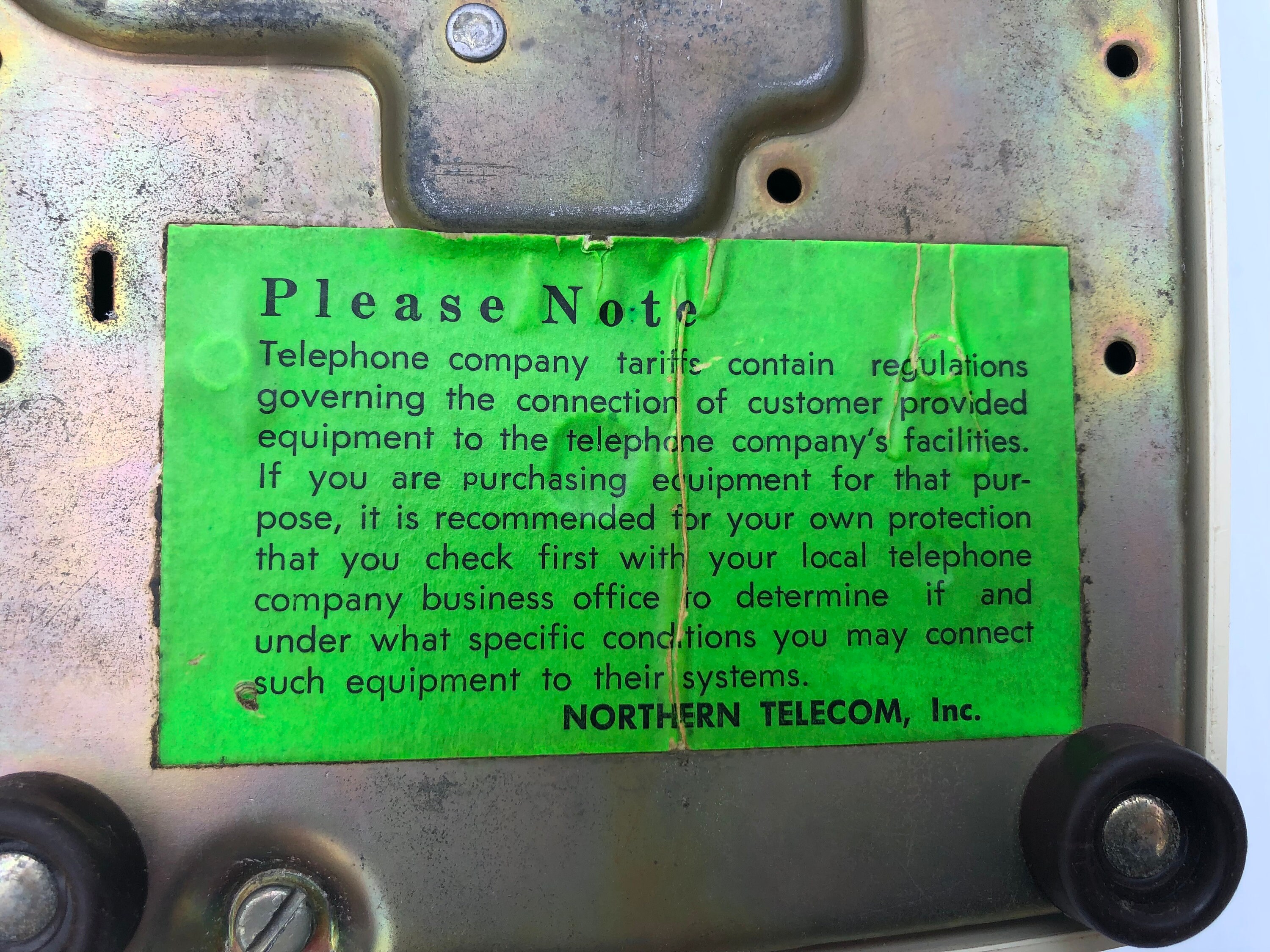 Vintage Cream Rotary Table Phone Marked Northern Telecom Inc - Etsy