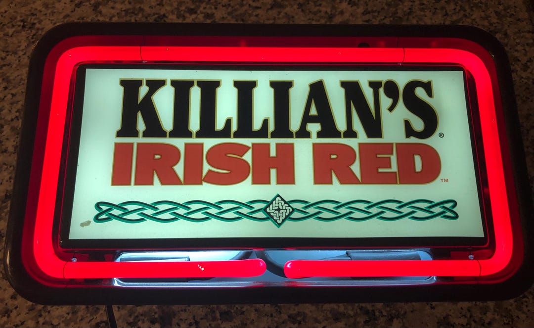 Vintage, 1970's, KILLIAN'S IRISH RED Advertising Lighted Bar Sign Made ...