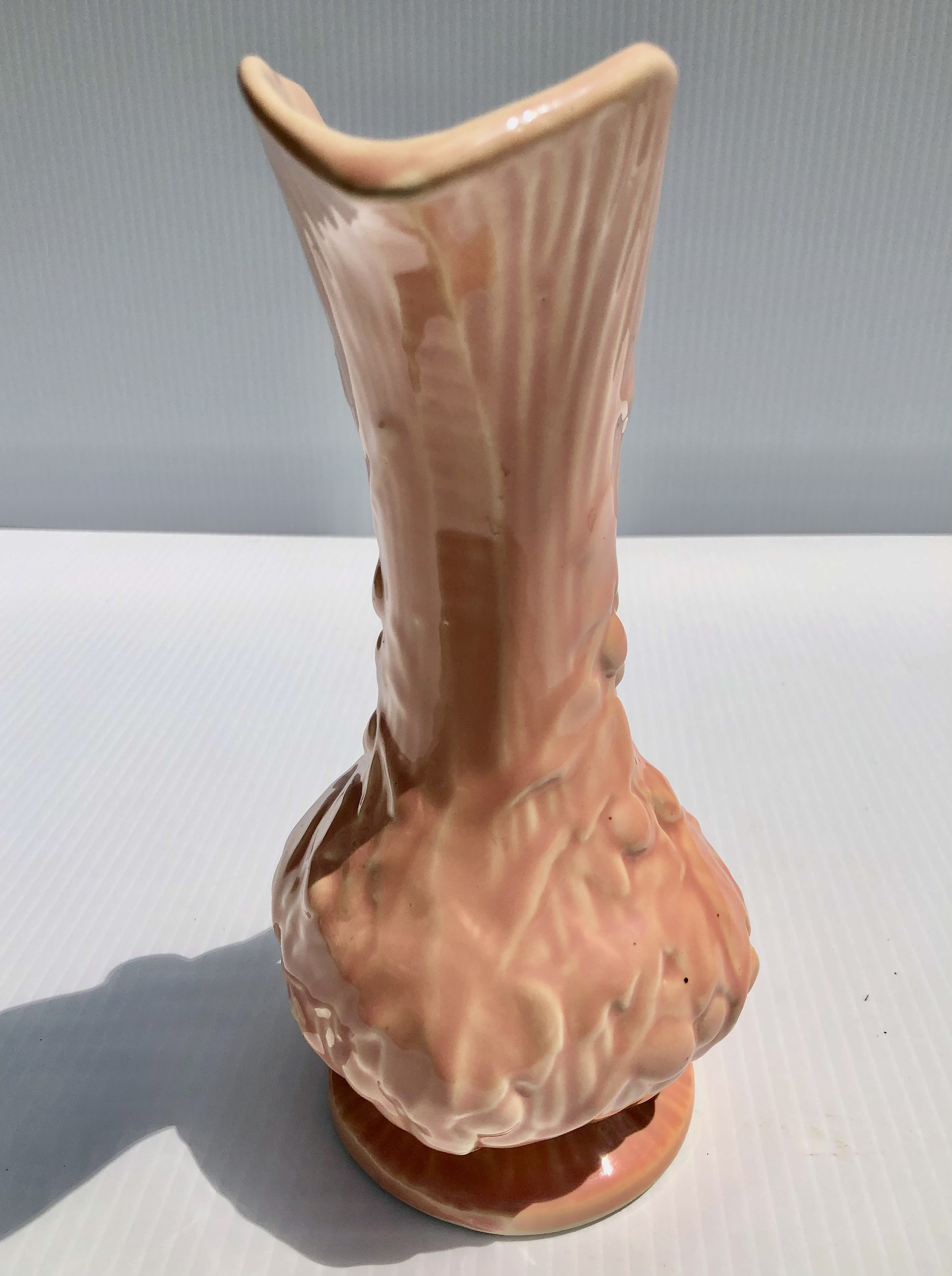 Vintage Signed Mccoy Pink Pottery Pitcher, Embossed Grapes & Leaves - Etsy