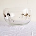 VINTAGE the European Collection Glass Bowl With Etched 12K Gold Flowers ...