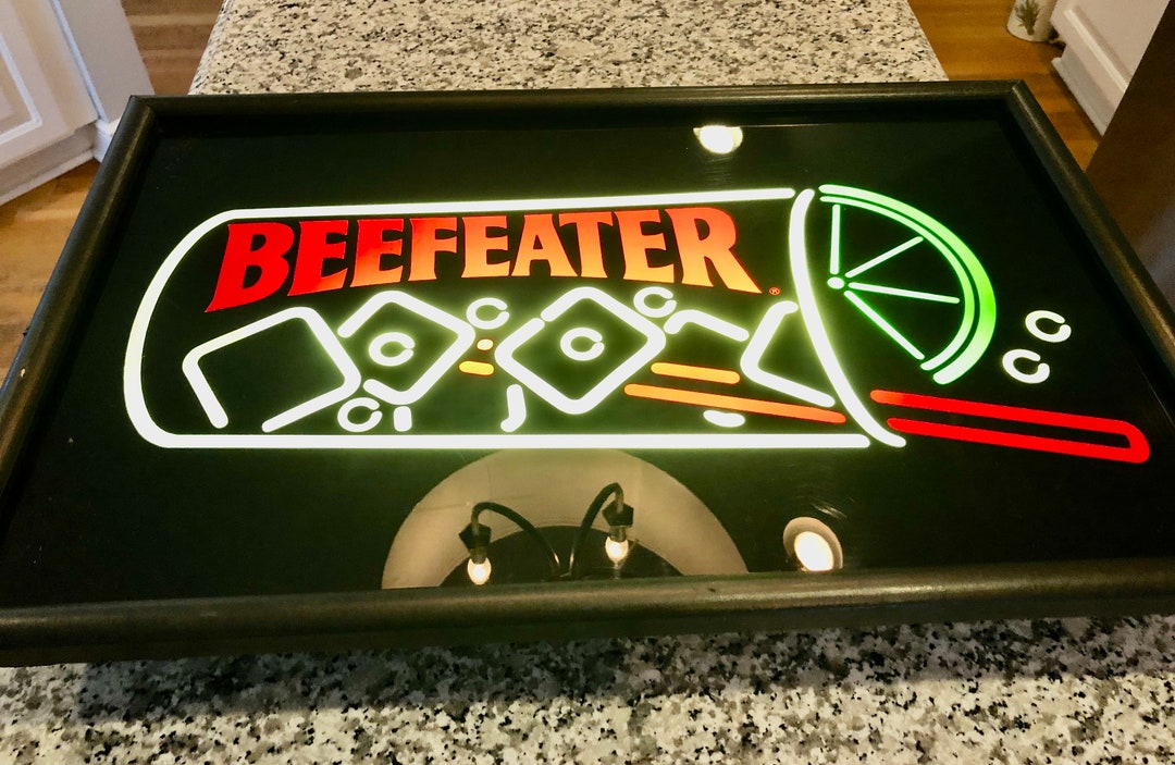 Vintage, Large, Beefeater Gin Advertising Light-up Bar Sign - Etsy