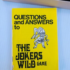 Vintage Milton Bradley Company Game Set, 1970s Game Joker, Joker, Joker ...