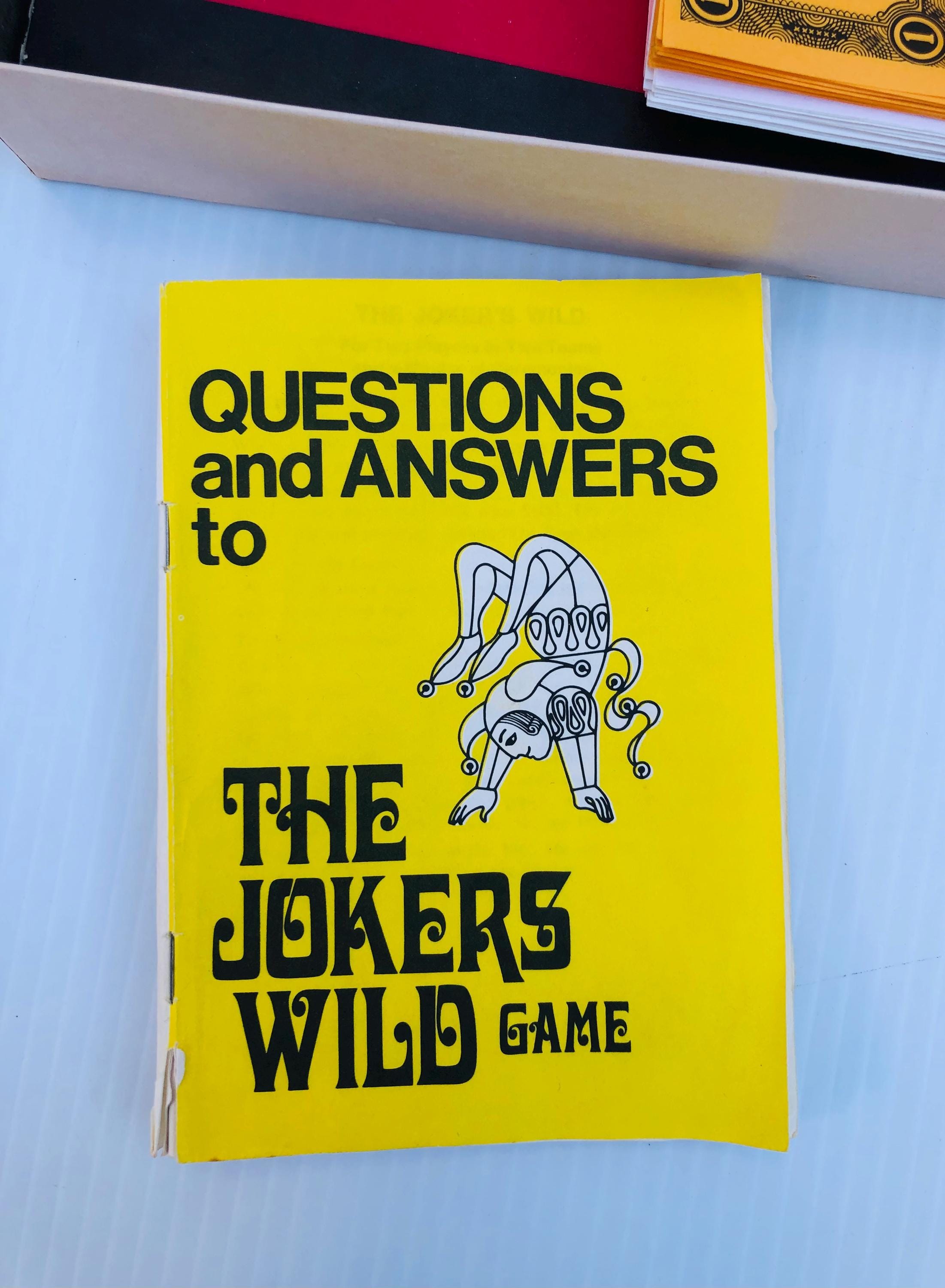 Vintage Milton Bradley Company Game Set, 1970s Game Joker, Joker, Joker ...