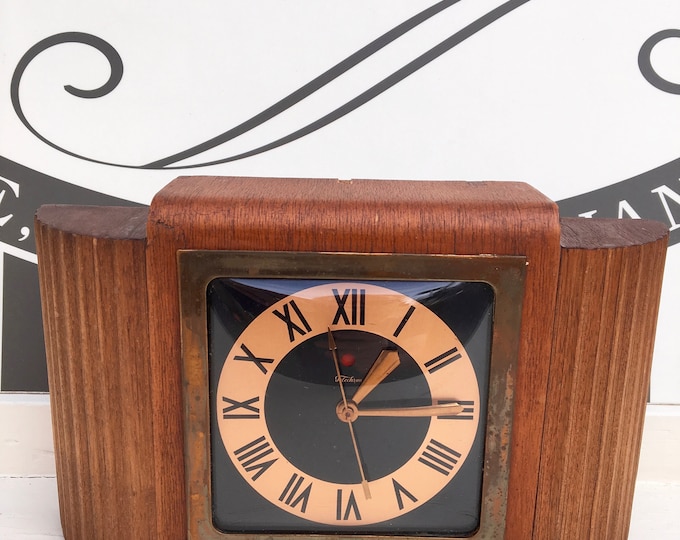 Rare Antique Clock, Art Deco Electric Telechron Wood Mantel Clock - Etsy