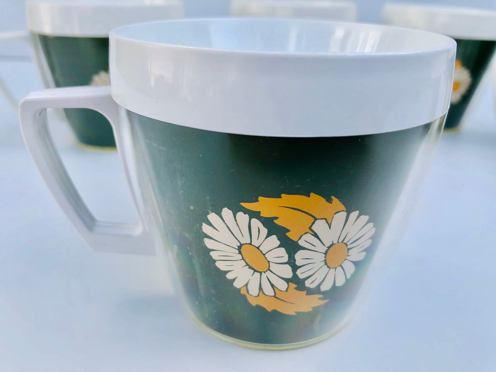 Vintage West Bend, Thermo-serv, Rare Daisy, Beverage Set, 12 Piece ...
