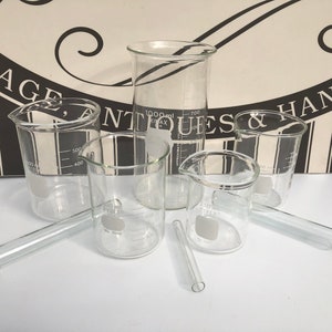 Vintage, Eight Piece, Glass, Pyrex, Laboratory, Chemistry Set - Etsy