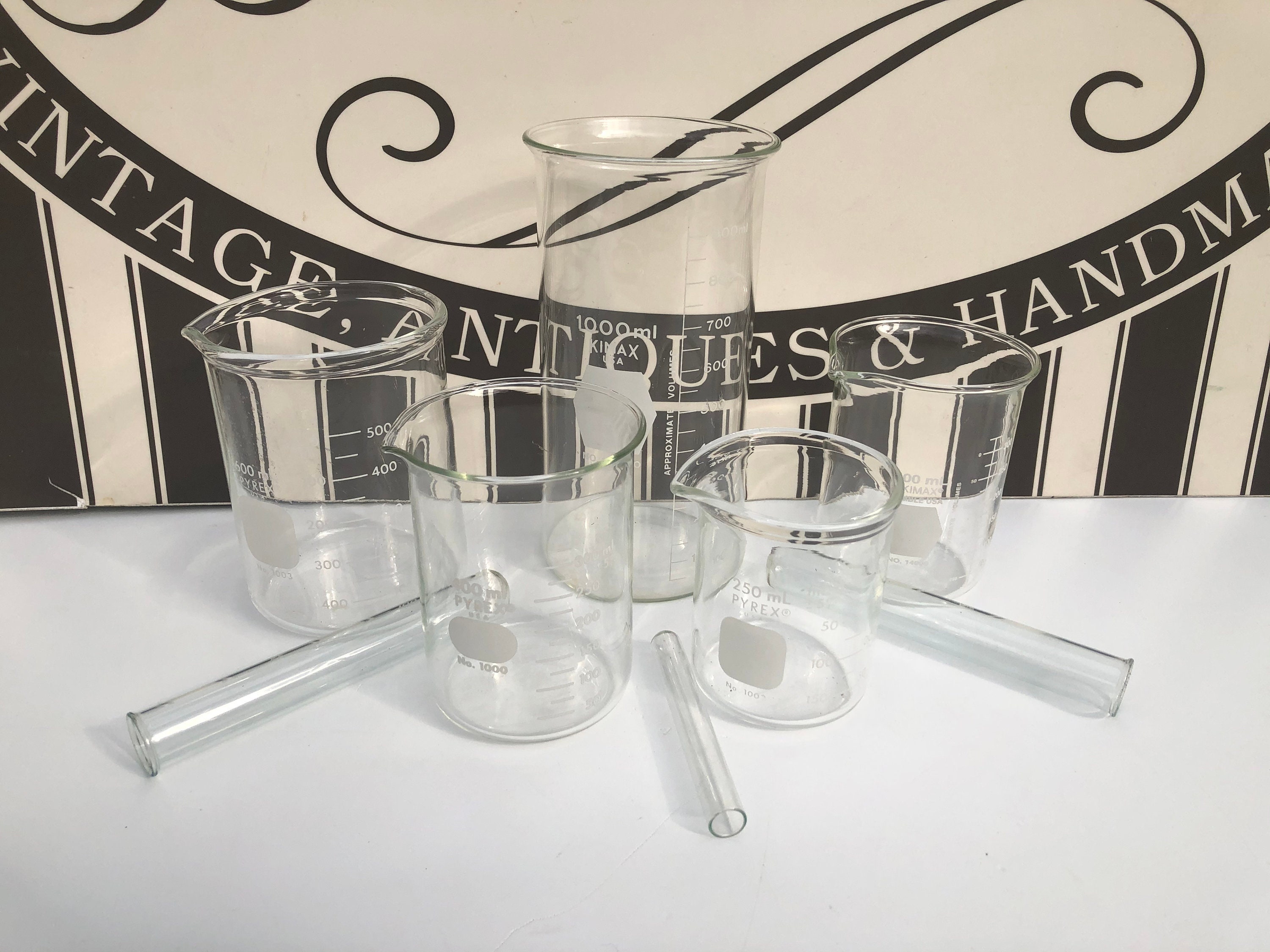 Vintage Eight Piece Glass Pyrex Laboratory Chemistry Set - Etsy