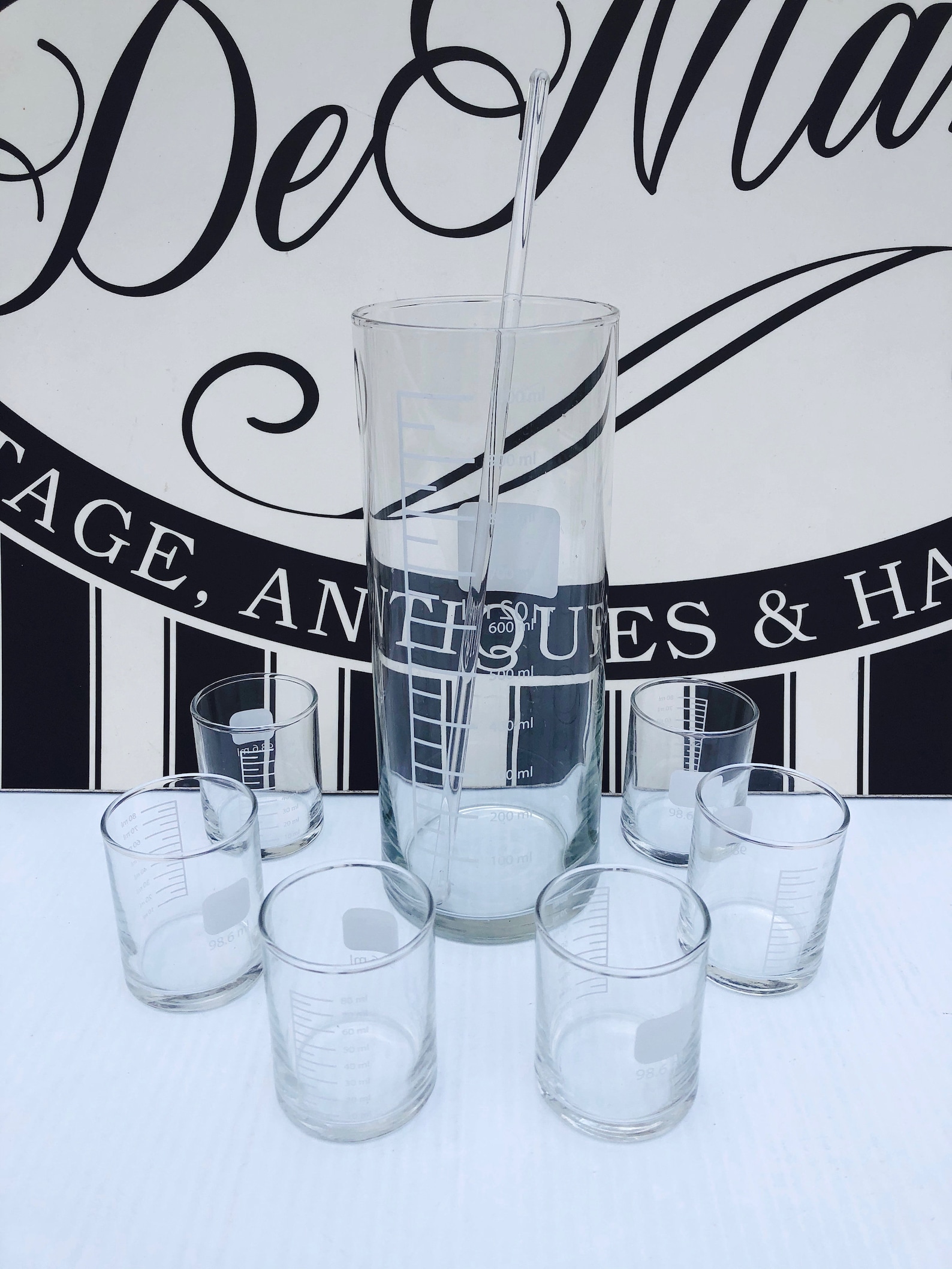 Vintage Libbey Modern Bar Laboratory Eight Piece Chemistry | Etsy