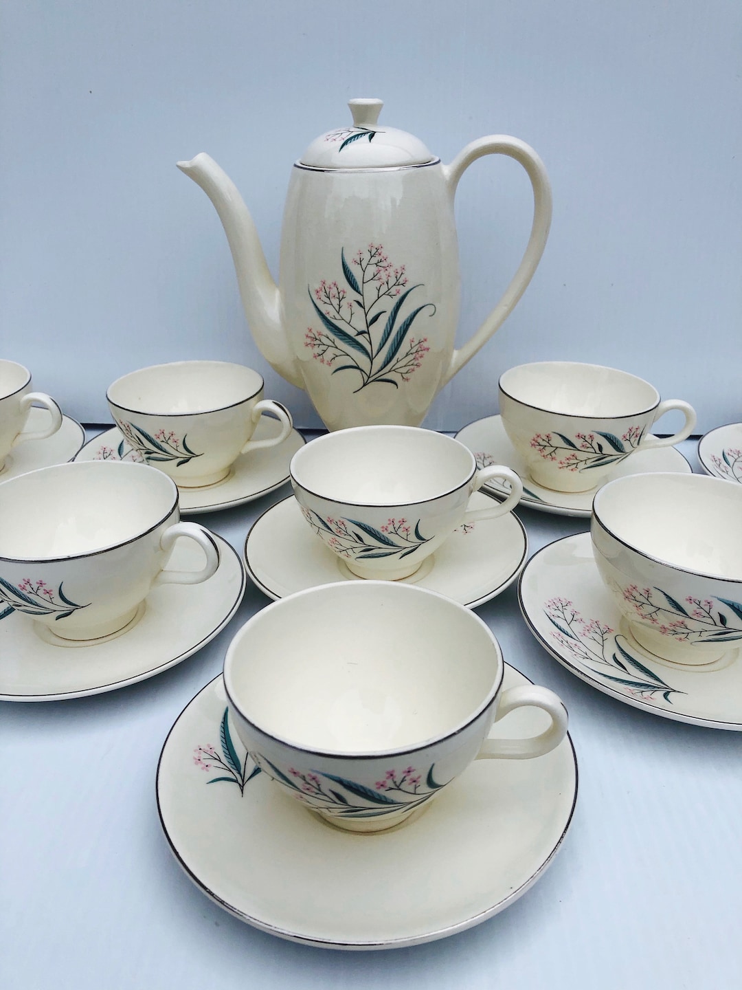 Vintage, 22K Gold, Regal, Coffee/tea Pot, 22 Piece Set Includes Coffee ...
