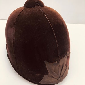 Vintage Deluxe Saddlery Co. Black Velvet Equestrian Riding Helmet, Rare ...