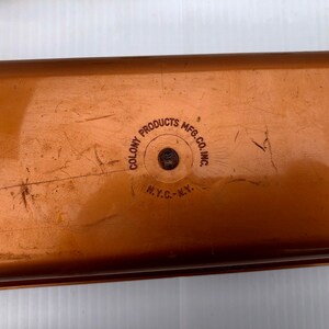 Vintage, MCM, Colony Products Mfg., New York, New York, Heavy Plastic ...