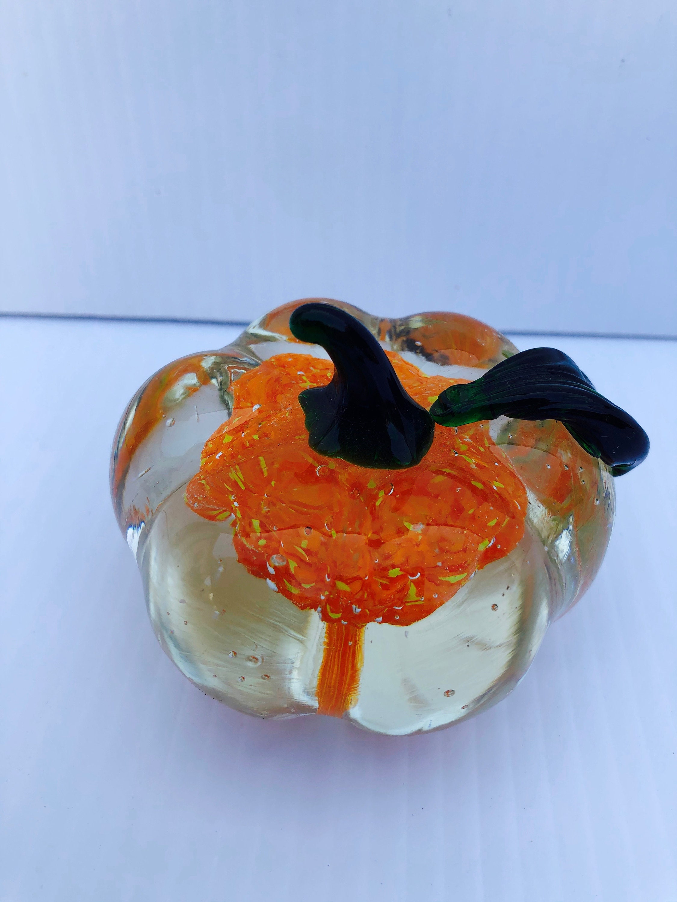 Vintage Blown Art Glass Squash Glass Sculptures & Figurines Glass Art ...